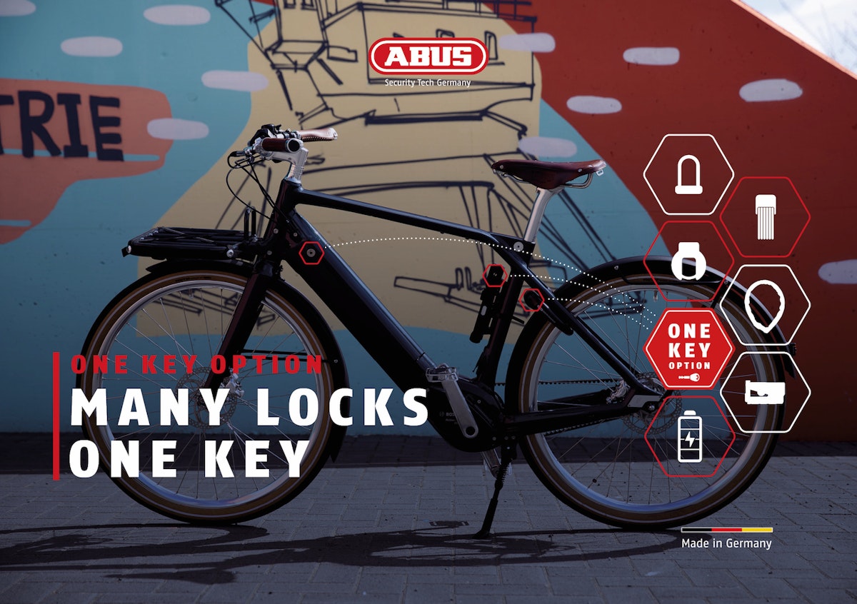 ABUS ONE KEY: één fietssleutel voor alle sloten